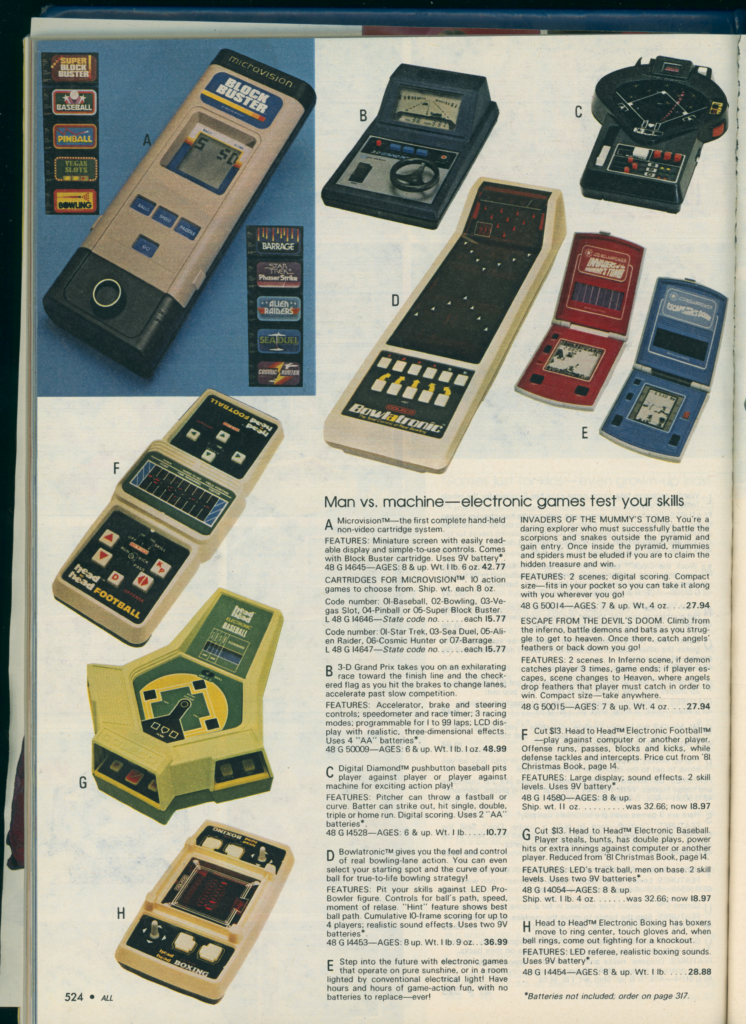 1979-82 Milton Bradley Microvision Game System – 1971 Voice of the ...